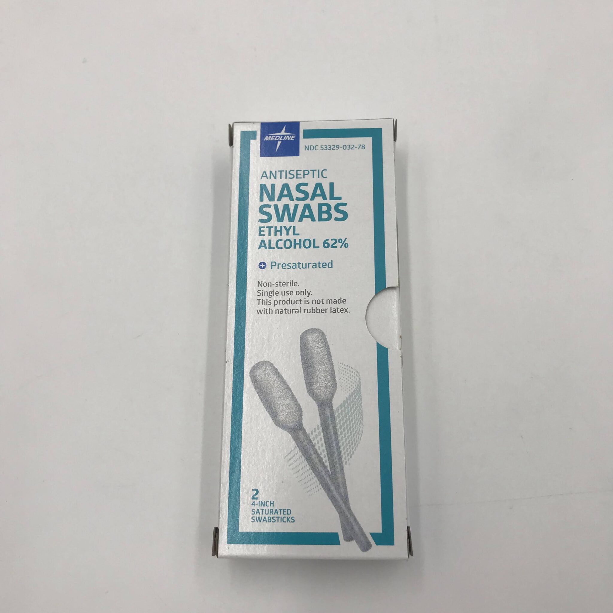 Medline 53329-032-78 Antiseptic Nasal Swabs Ethyl Alcohol 62% ...