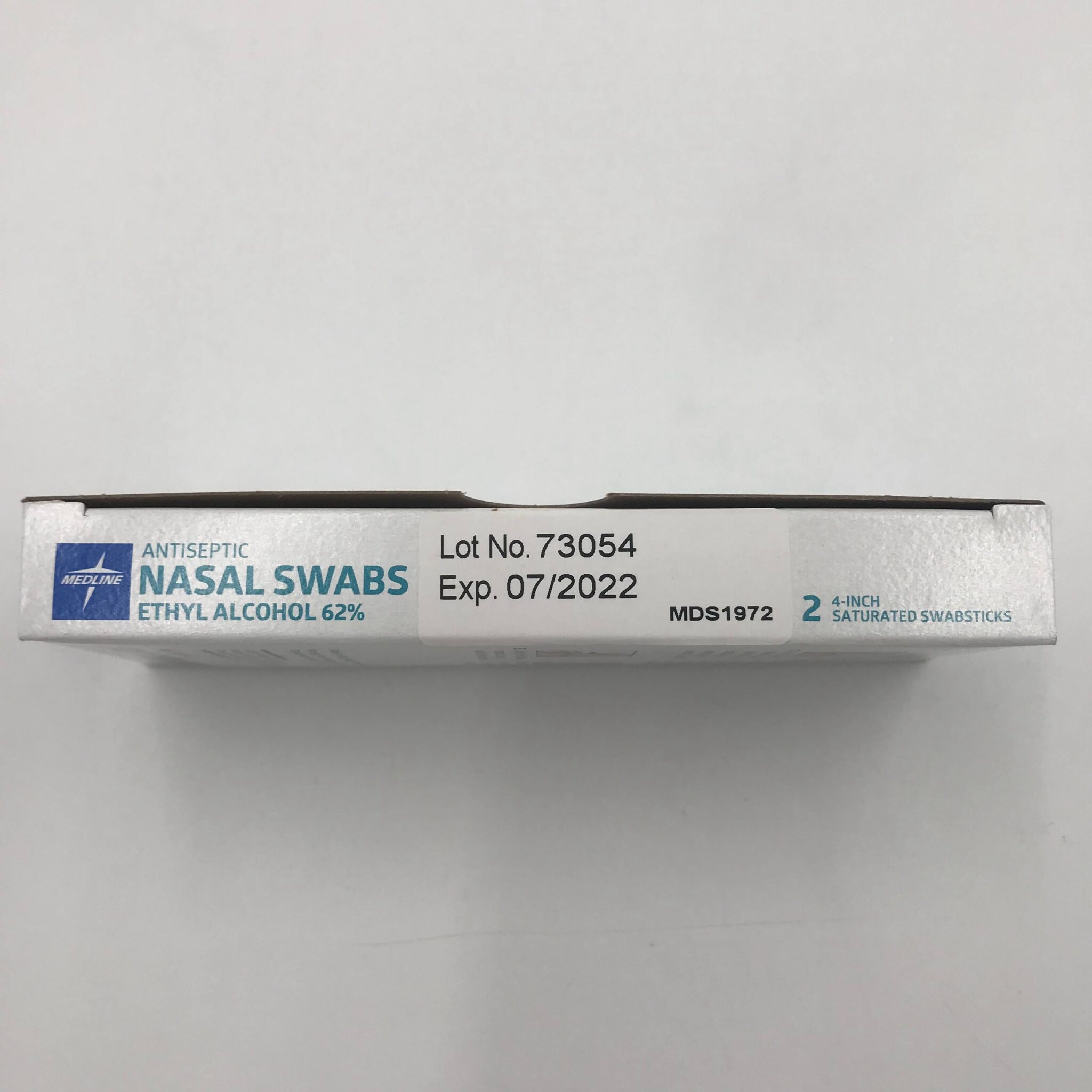 Medline 53329-032-78 Antiseptic Nasal Swabs Ethyl Alcohol 62% ...