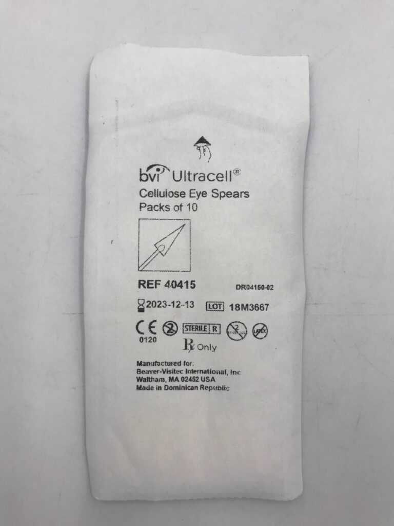 BVI 40415 Ultracell Cellulose Eye Spears (10/Pkg) - GB TECH USA