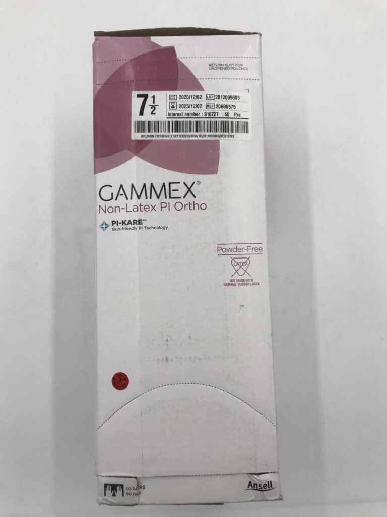 Ansell 20686575 Gammex Polyisoprene Surgical Gloves, 7.5 (50pair/Box ...