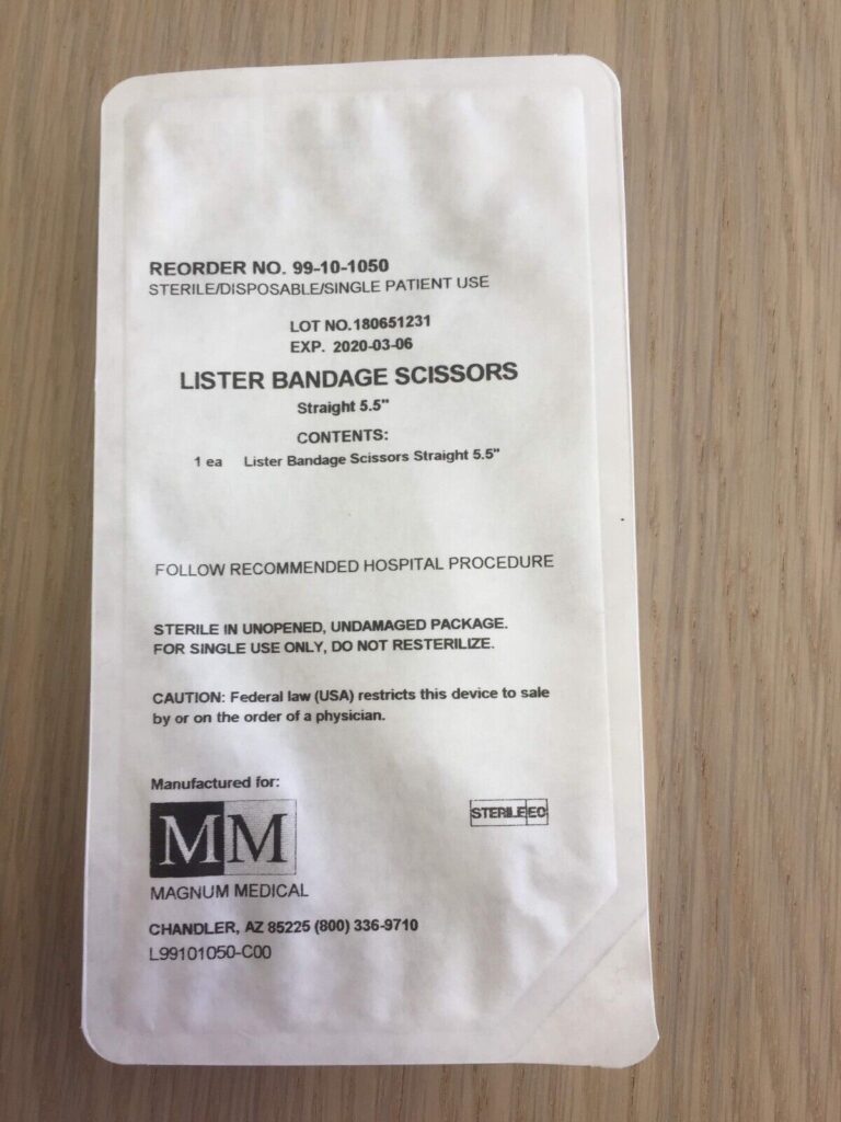 MAGNUM MEDICAL 99-10-1050 Lister Bandage Scissors (50/Case) (X) - GB ...