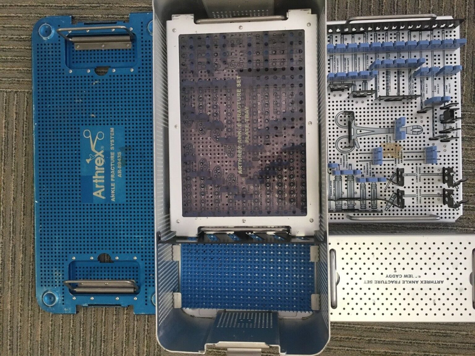 ARTHREX AR-8943C Ankle Fracture System/Sterilization Tray – GB TECH USA