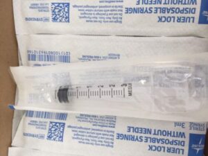 MEDLINE SYR103010 Luer Lock Disposable Syringe 3ml (100/Box) - GB TECH USA