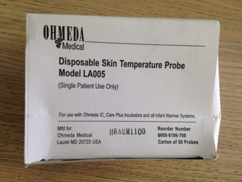 Ohmeda Medical 6600-0196-700 Skin Temperature Probe Model LA005 (10/Bx ...