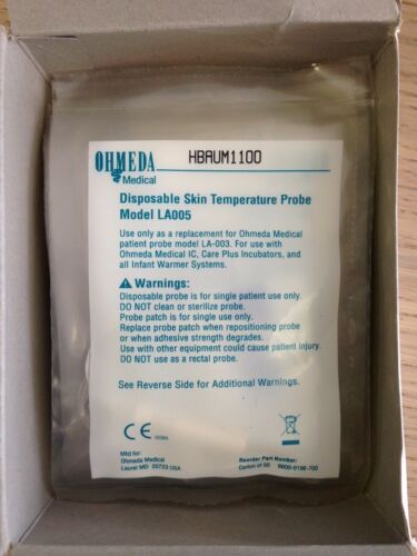 Ohmeda Medical 6600-0196-700 Skin Temperature Probe Model LA005 (10/Bx ...