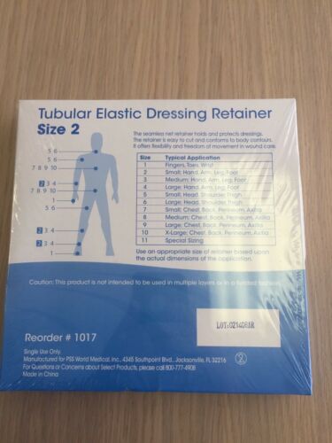 SELECT MEDICAL 1017 Tubular Elastic Dressing Retainer Sz 2 1Roll 30 ...