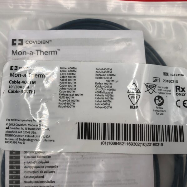 COVIDIEN 502-0410A Mon-a-Therm Cable 400TM, 10' - GB TECH USA