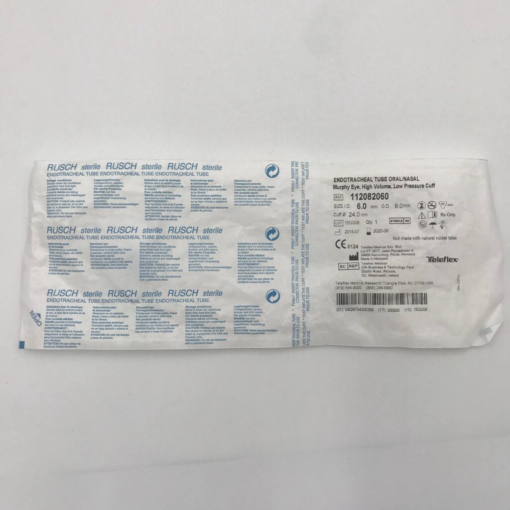 TELEFLEX 112082060 Rusch Endotracheal Tube Oral/Nasal Murphy Eye, High ...
