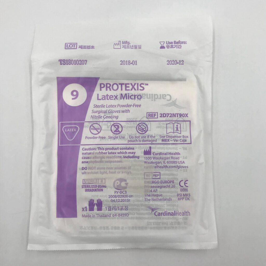 CARDINAL HEALTH 2D72NT90X Protexis Latex Micro, Sterile Latex Surgical ...