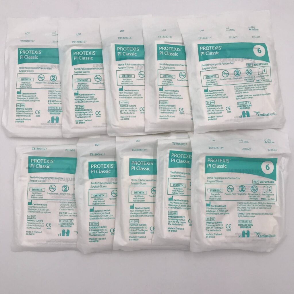 CARDINAL HEALTH 2D72PL60X Protexis PI Classic Gloves, size 6 (10/Lot ...