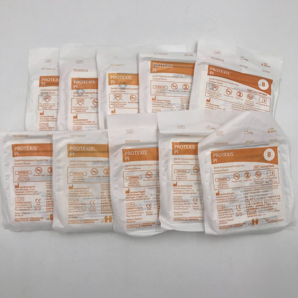 CARDINAL HEALTH 2D72PT80X Protexis PI Surgical Gloves, Glove Size 8 (10 ...