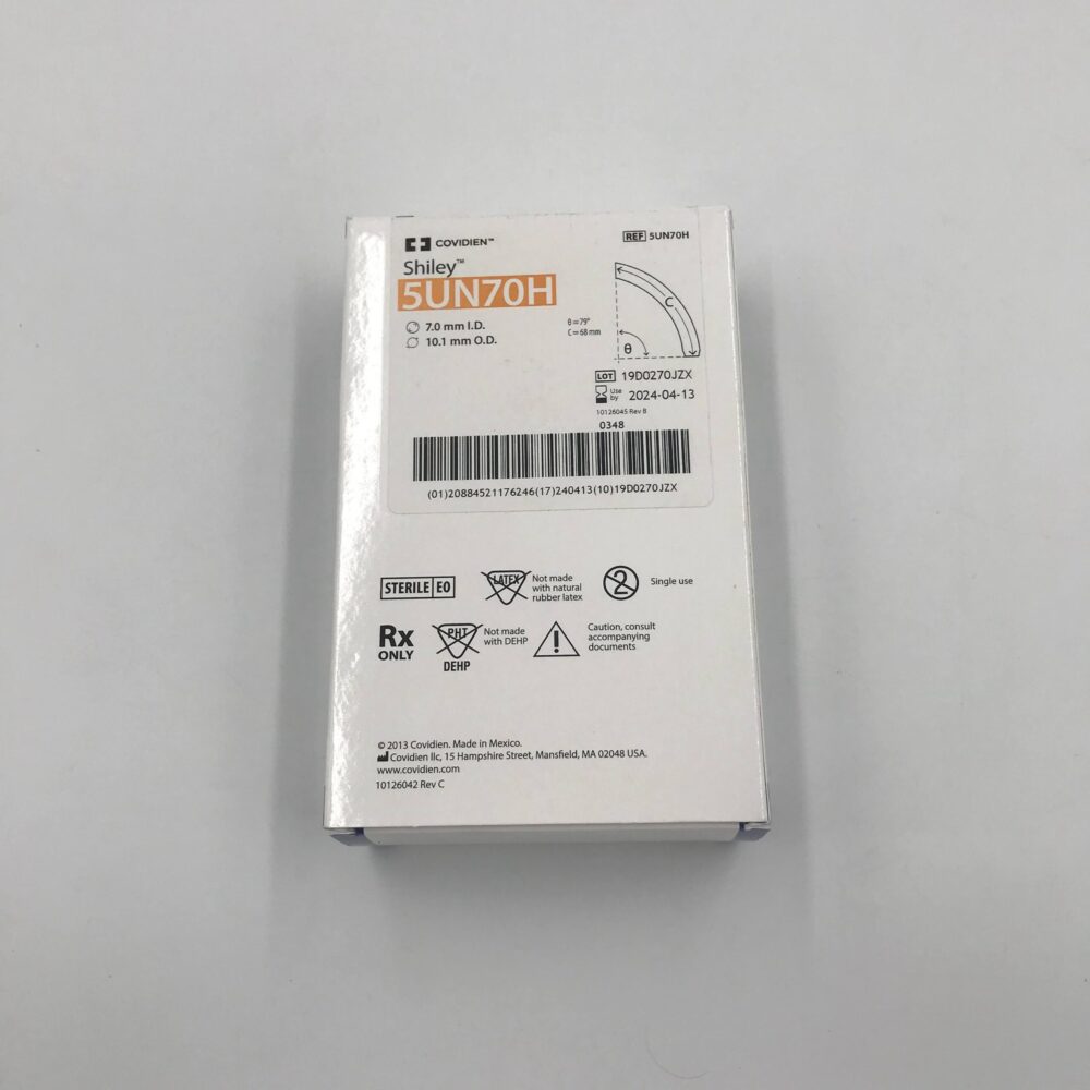 Covidien 5UN70H Shiley Adult Flexible Tracheostomy Tube Cuffless ...