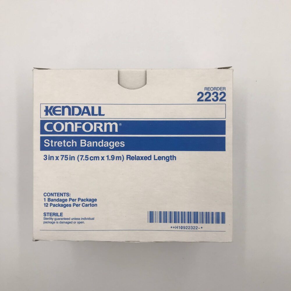 KENDALL 2232 Conform Stretch Bandages 3in x 75in Relaxed Length (Box/12 ...