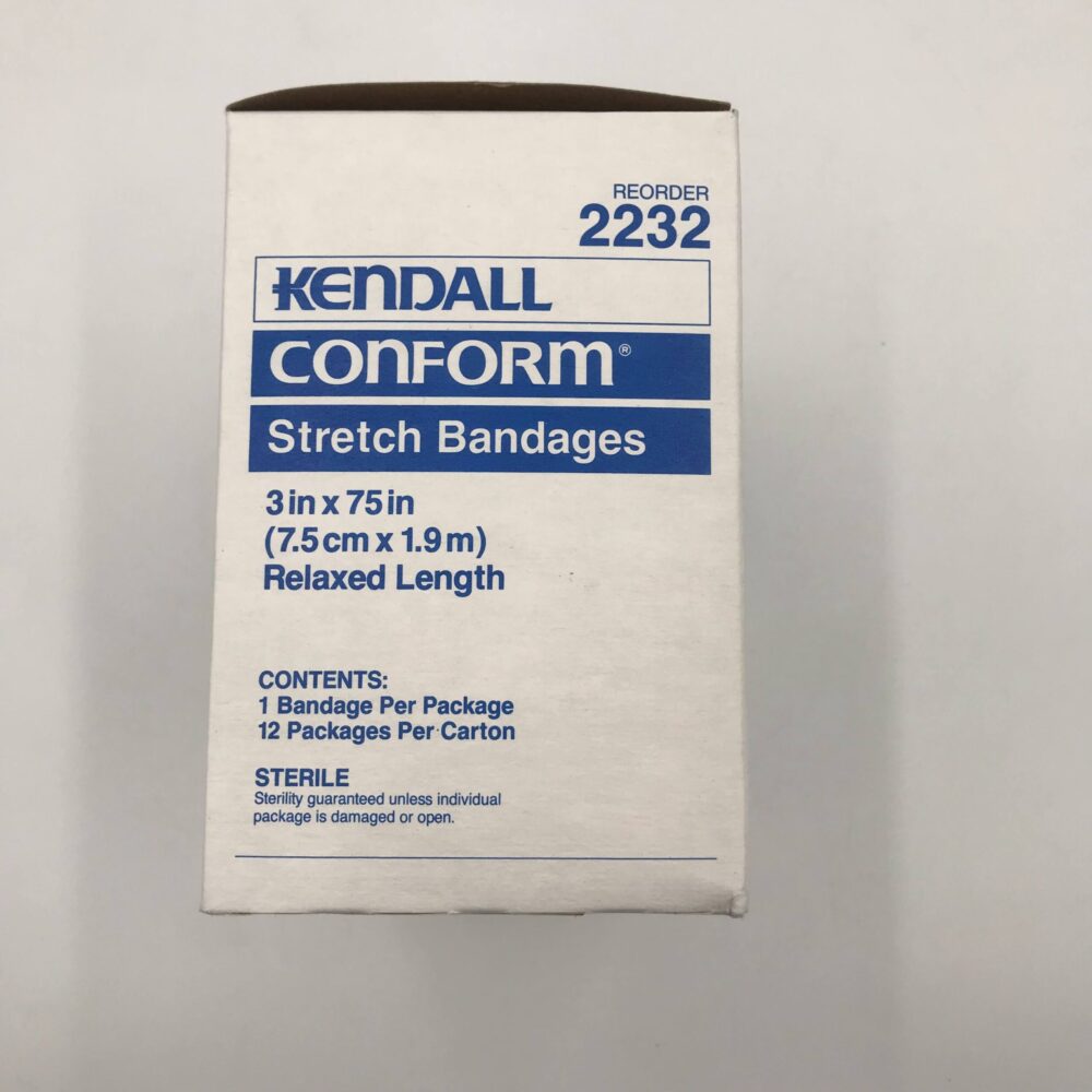 KENDALL 2232 Conform Stretch Bandages 3in x 75in Relaxed Length (Box/12 ...