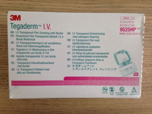 3M 9525HP Tegaderm I.V. Transparent Film Dressing 6.5cm x 7cm 100/Bx (X ...