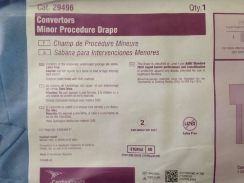 CARDINAL HEALTH 29496 Minor Procedure Drape, 106in x 122in(X) - GB TECH USA