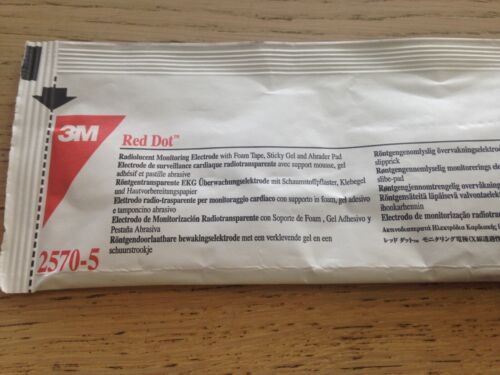 3M 2570-5 RED DOT Radiolucent Monitoring Electrode (5/Pkg)(X) - GB TECH USA