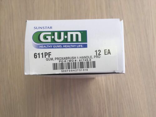 SUNSTAR 611PF G.U.M Gum, Proxabrush 1-Handle, Pro (12/Box) - GB TECH USA