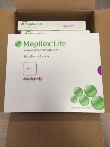 MOLNLYCKE 284390-02 Mepilex Lite Absorbent Dressing 15x15cm (10 Box ...