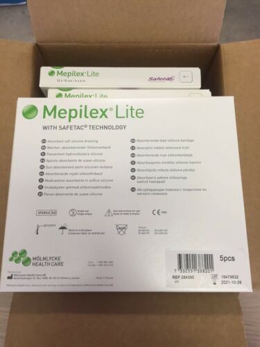 MOLNLYCKE 284390-02 Mepilex Lite Absorbent Dressing 15x15cm (10 Box ...
