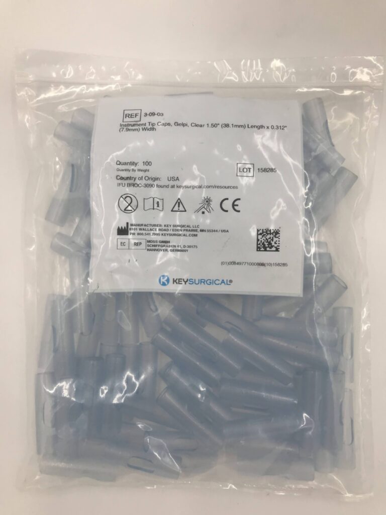 KEY SURGICAL 3-09-03 Instrument Tip Caps, Gelpi, Clear 1.50" Length x 0 ...