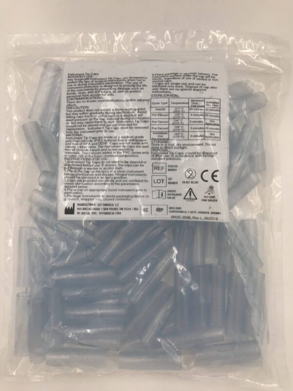 KEY SURGICAL 3-09-03 Instrument Tip Caps, Gelpi, Clear 1.50" Length x 0 ...