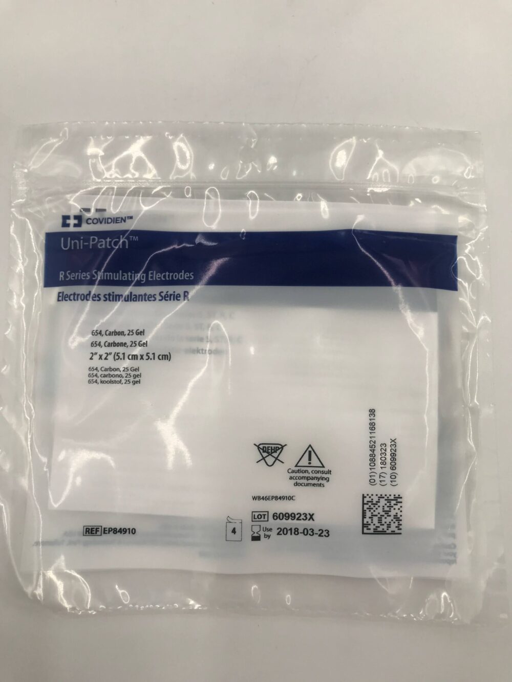 COVIDIEN EP84910 Uni-Patch R Series Stimulating Electrodes 2″x2″ (PKG/4 ...