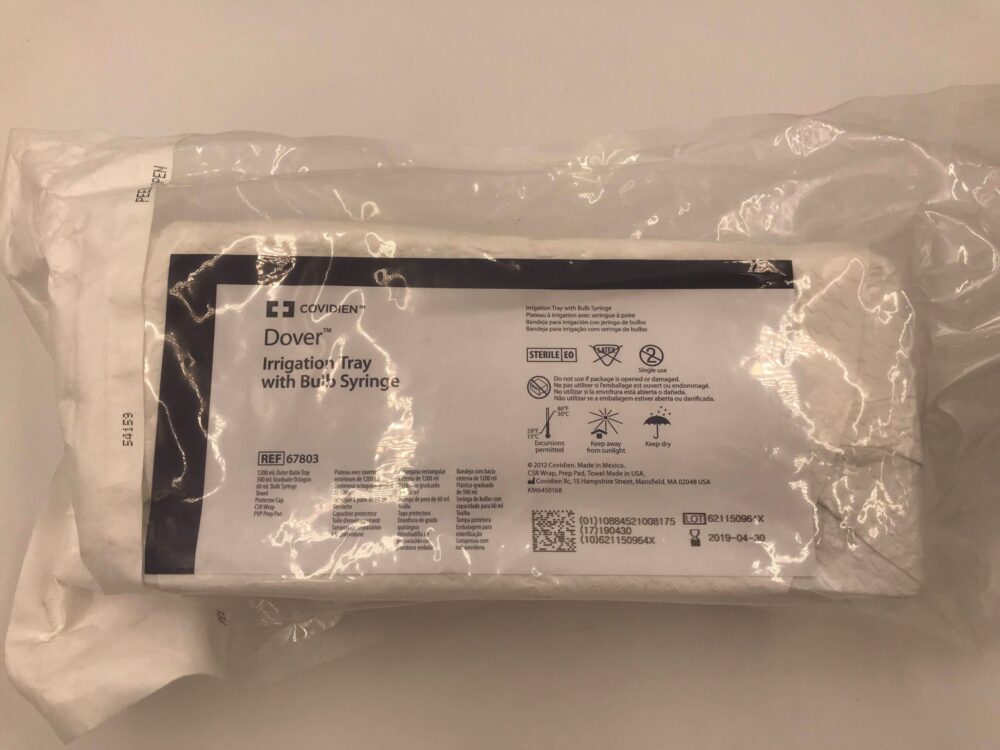 COVIDIEN 67803 Dover Irrigation Tray with Bulb Syringe 60mL (X) - GB ...