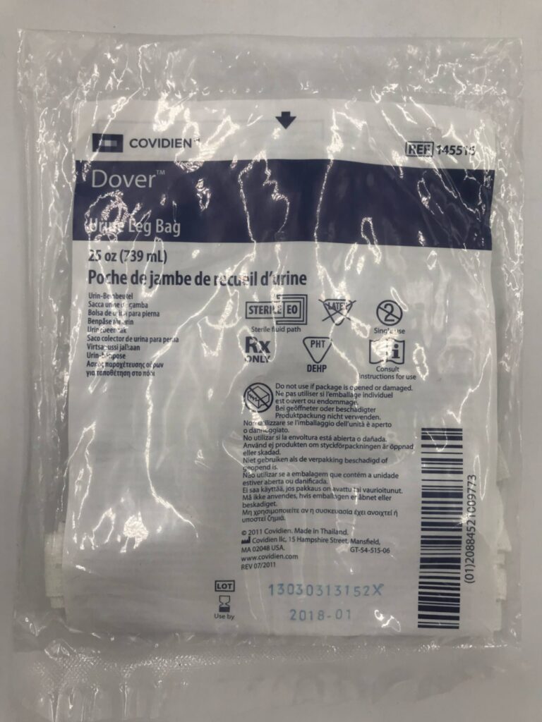 COVIDIEN 145516 Dover Urine Leg Bag 25oz (X) - GB TECH USA