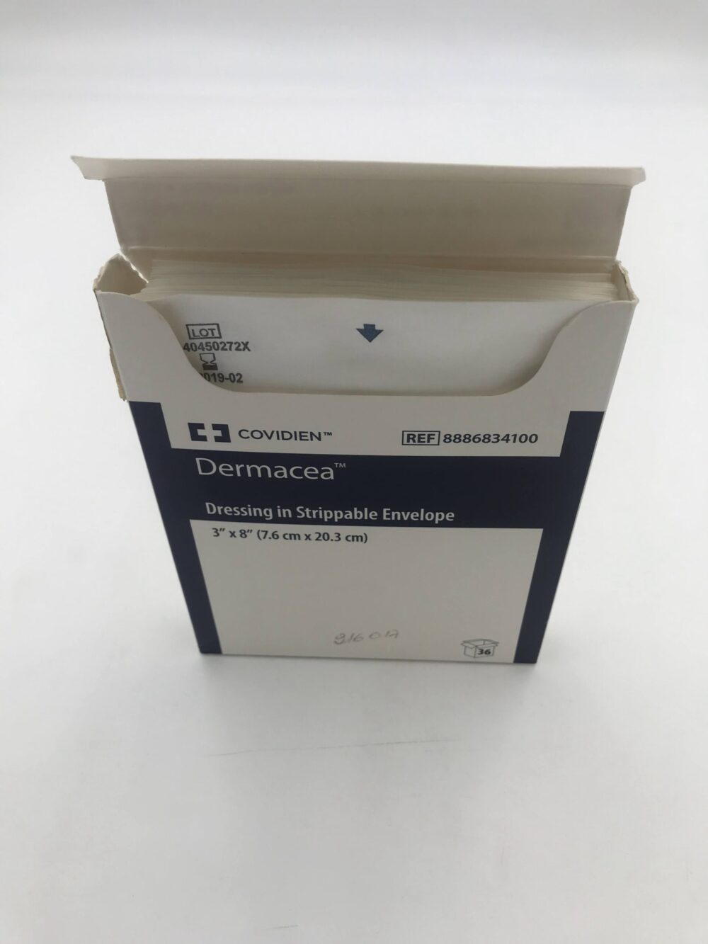 COVIDIEN 8886834100 Dermacea Dressing In Strippable Envelope 3"x8" (36 ...