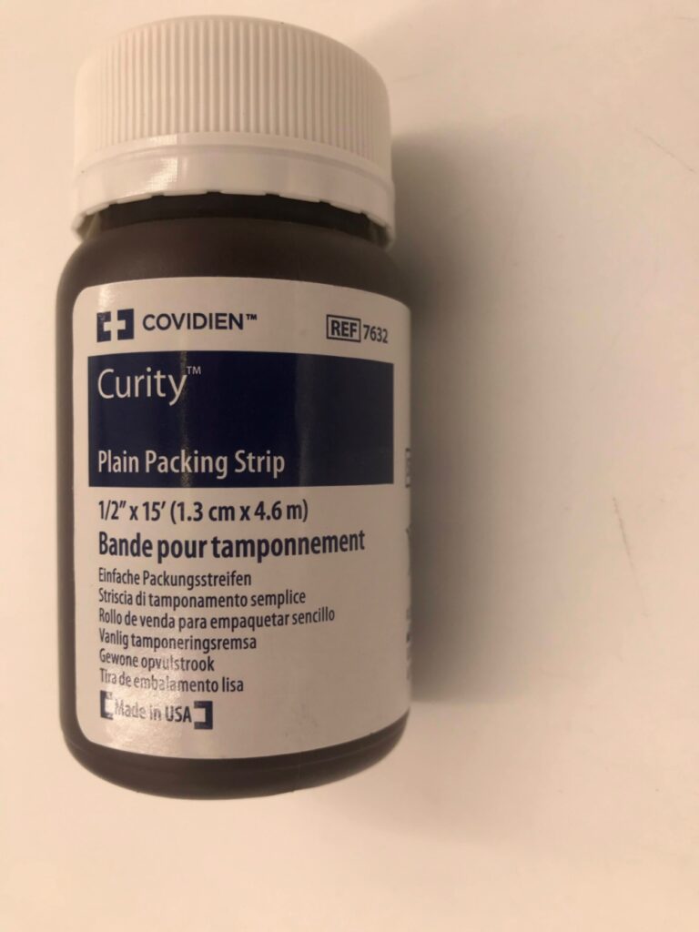 COVIDIEN 7632 Curity Plain Packing Strip 1/2"x15' (X) - GB TECH USA