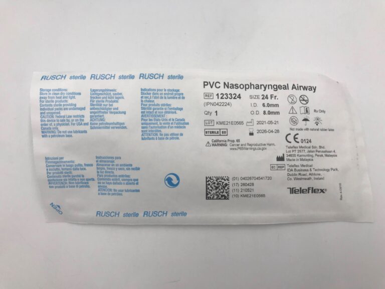 TELEFLEX 123324 PVC Nasopharyngeal Airway 24Fr (10/Box) - GB TECH USA