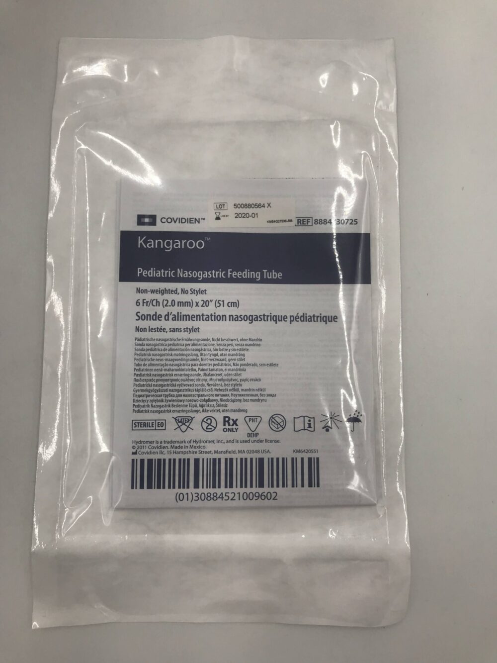 COVIDIEN 8884730725 Kangaroo Pediatric Nasogastric Feeding Tube, Non ...