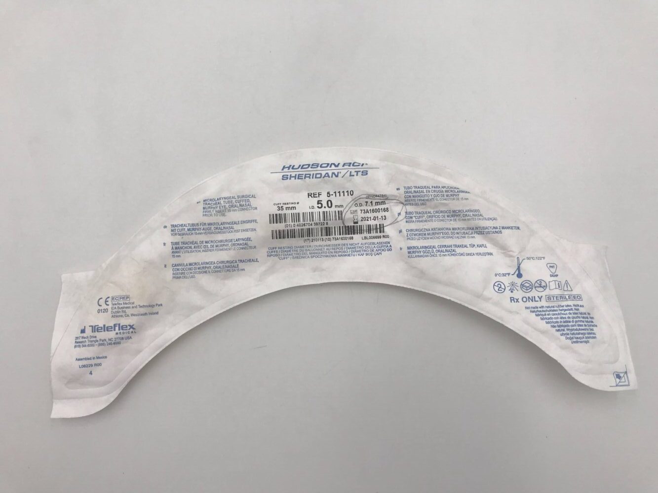 TELEFLEX 5-11110 Hudson RCI Sheridan/LTS Microlaryngeal Surgical ...