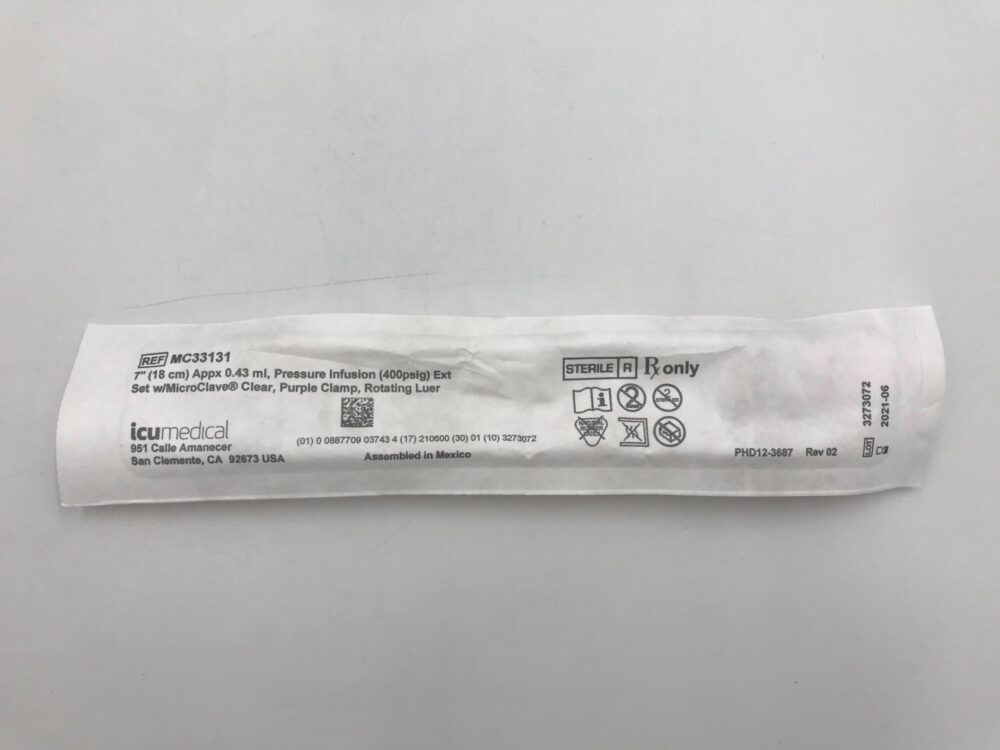 Pressure Infusion (400psig) Ext Set w/MicroClave Clear – GB TECH USA