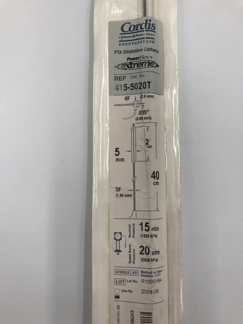 Cordis 415-5020T PowerFlex Extreme Endovascular PTA Dilatation Catheter ...