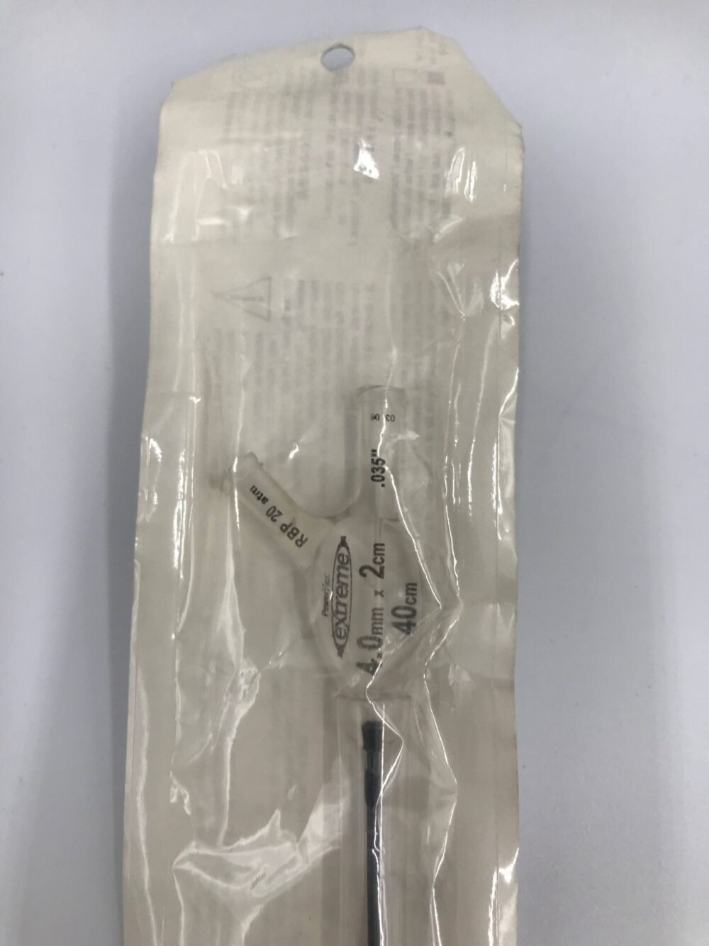 Cordis 415-4020T PowerFlex Extreme Endovascular PTA Dilatation Catheter ...
