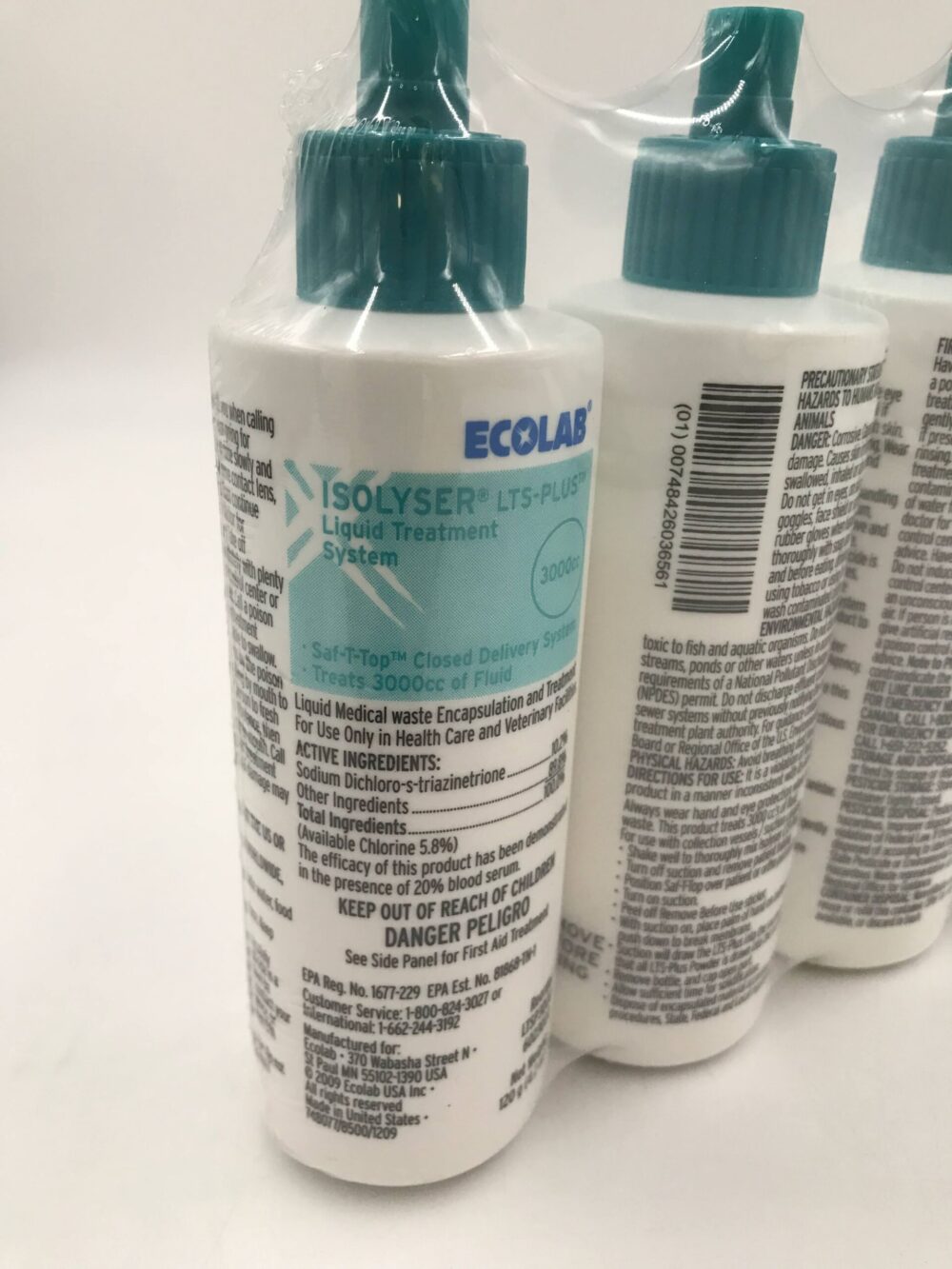 Ecolab LTSP3000 Isolyser Lts-Plus Liquid Treatment System 3000cc (5 ...