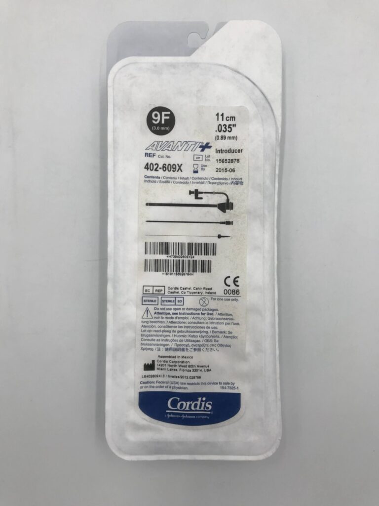 CORDIS 402-609X Avanti+ Introducer 9F (X) - GB TECH USA
