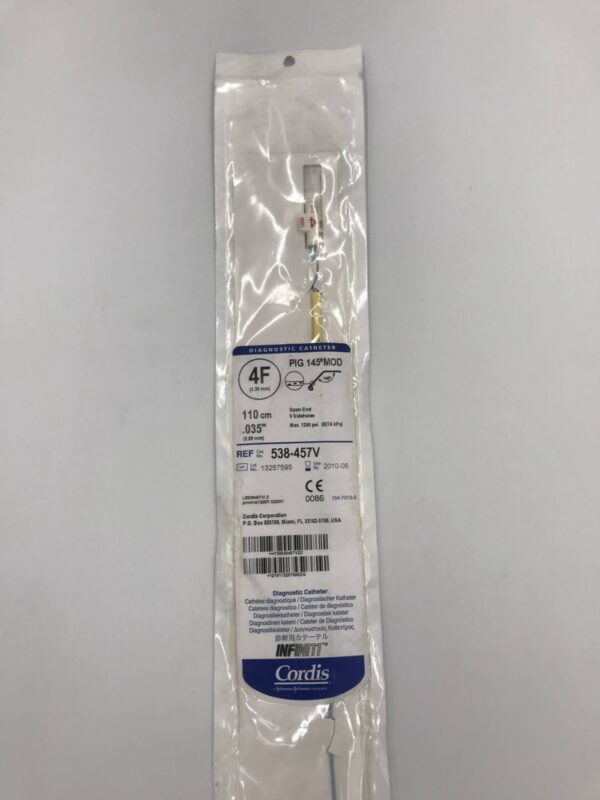 CORDIS 538-457V Infiniti Diagnostic Catheter PIG 145° MOD 4F (X) - GB ...