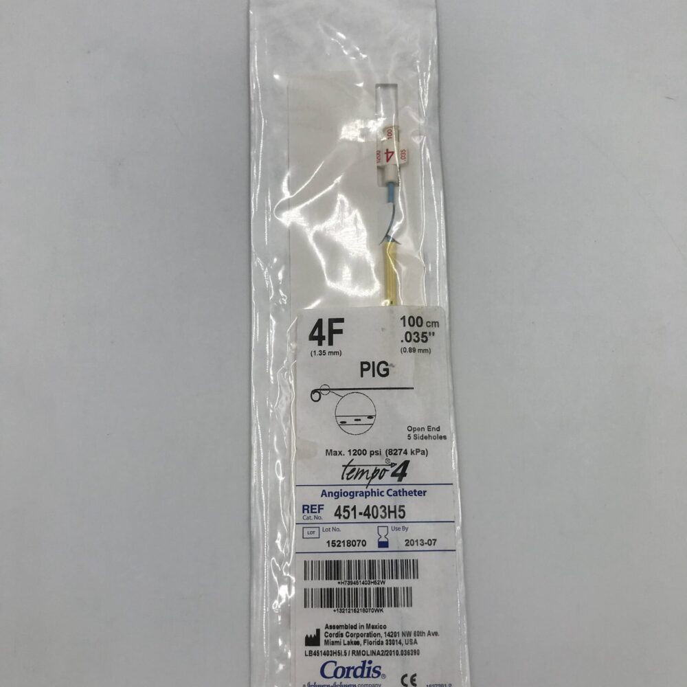 CORDIS 538-451V Infiniti Diagnostic Catheter PIG 4F 110cm (X) - GB TECH USA
