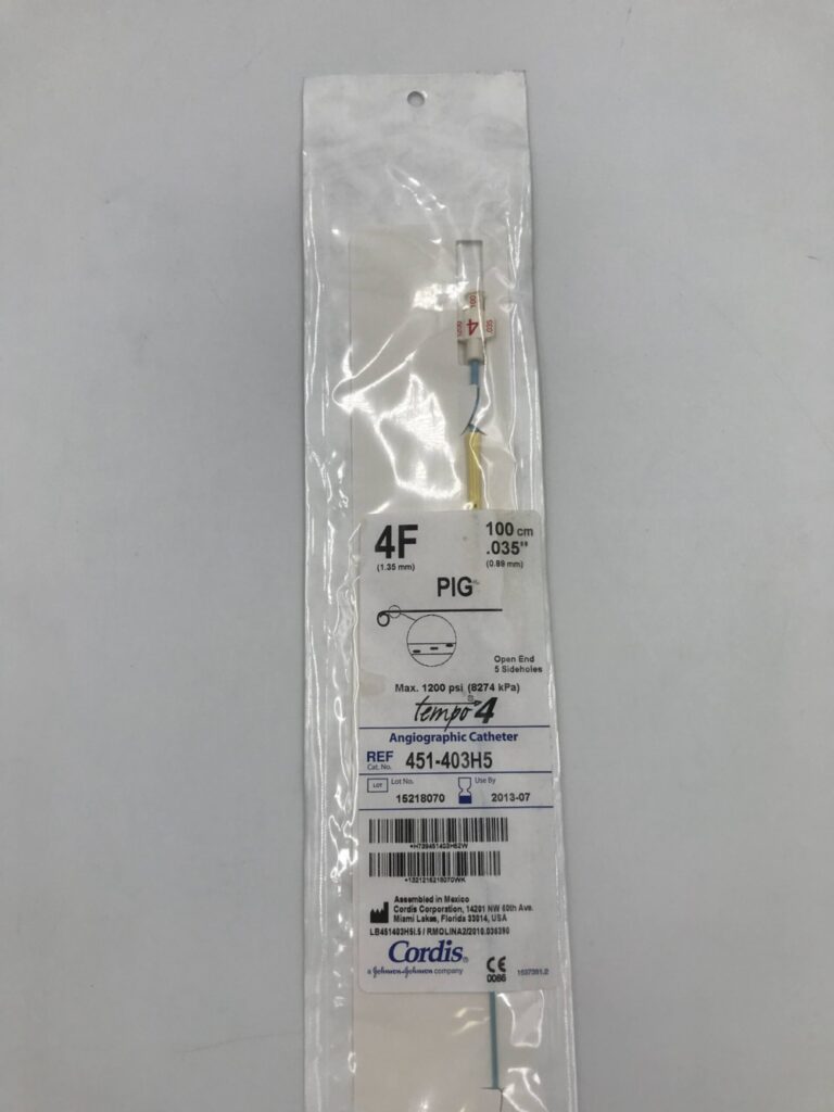 CORDIS 451-403H5 Tempo4 Angiographic Catheter PIG 4F 100cm (X) - GB ...