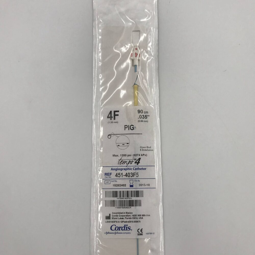 CORDIS 451-415V0 Tempo4 Angiographic Catheter BER II 4F 65cm (X) - GB ...