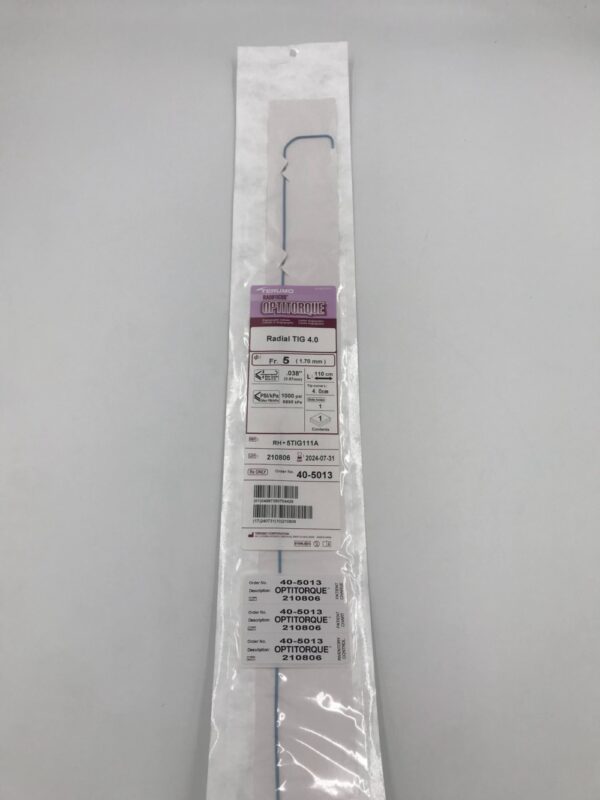 TERUMO 40-5013 Optitorque Angiographic Catheter Radial TIG 4.0 5Fr ...