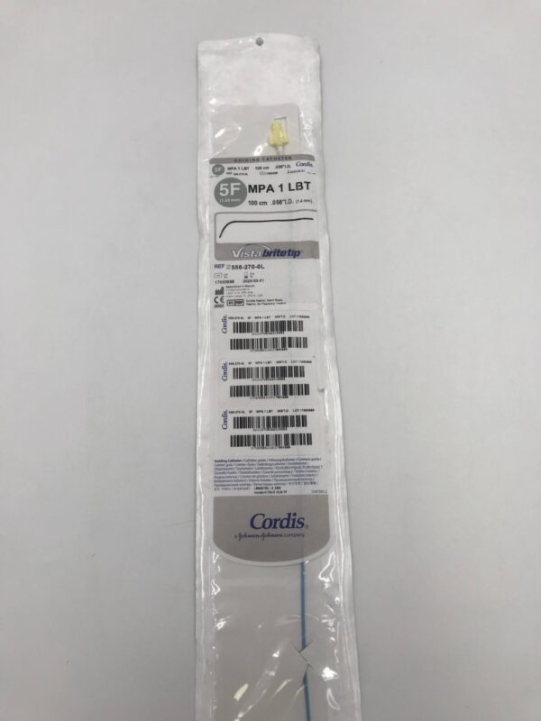 CORDIS 556-270-0L Vista Brite Tip Guiding Catheter MPA 1 LBT 5F 100cm(X ...