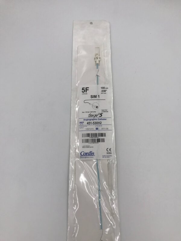 CORDIS 451-530H2 Tempo5 Angiographic Catheter SIM 1 5F 100cm (X) - GB ...