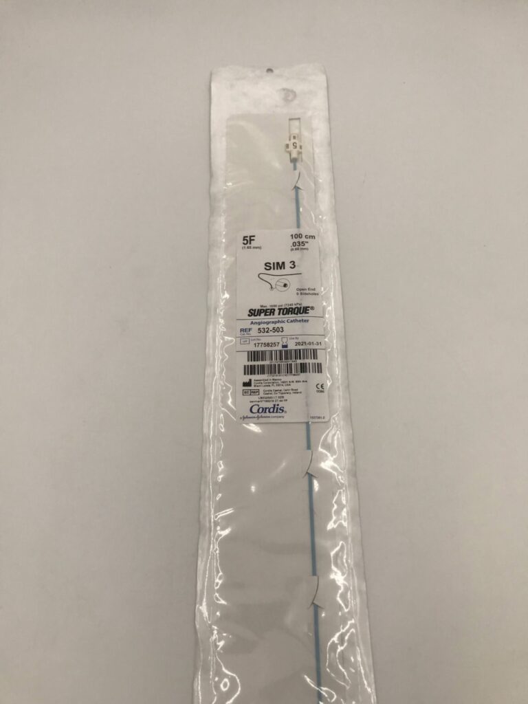 CORDIS 532-503 Super Torque Angiographic Catheter SIM 3 5F 100cm (X ...