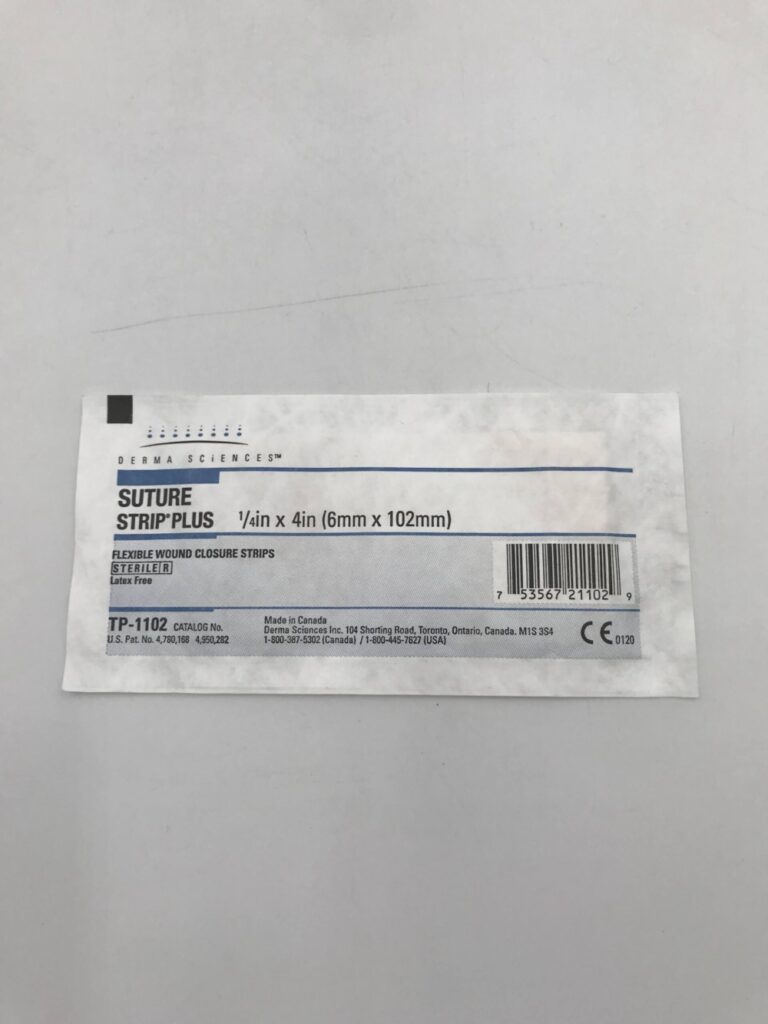 Derma Sciences TP-1102 Suture Strip Plus 1/4in x 4in (6mm x 102mm) - GB ...