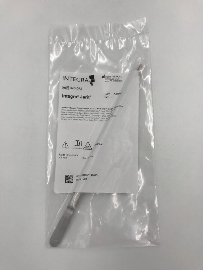 Integra 320-072 Jarit Debakey Thoracic Tissue Forceps 9-1/2", cardio ...