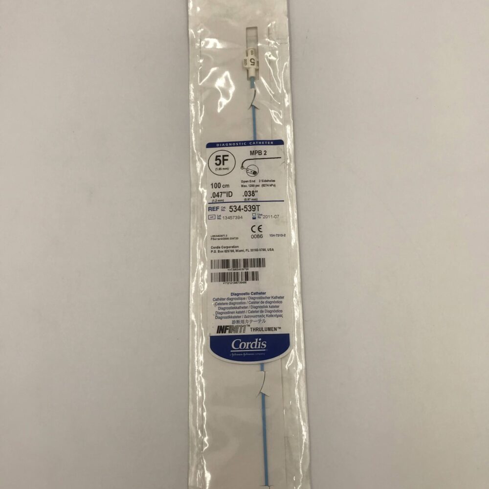 CORDIS 451-514H0 Tempo5 Angiographic Catheter VER 135° 5F 100cm (X ...